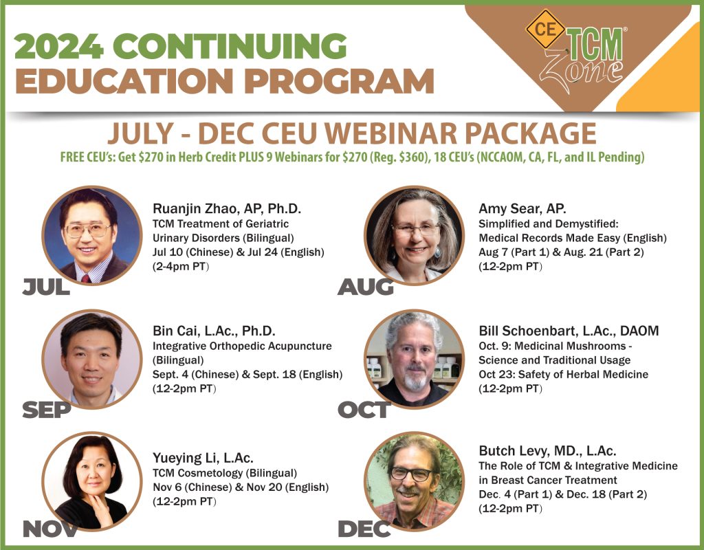 CEU Live Webinars – TCMzone