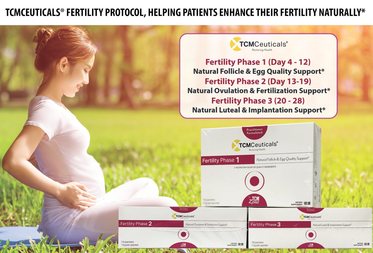 TCM123 | TCMCeuticals® Fertility Phase 1, 2, 3 Bundle Set - TCMzone